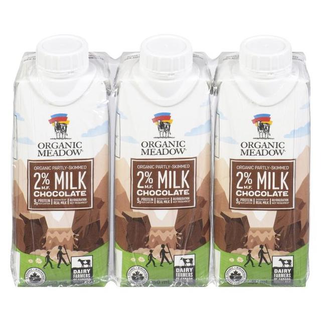 Organic Meadow Organic Uht 2 Percent Milk Fat Chocolate Milk| 250 ...
