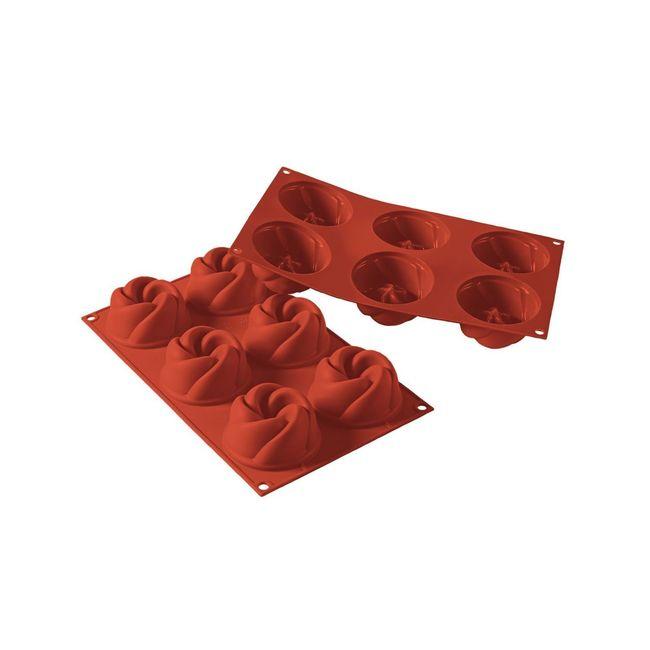 Silikomart Siliconflex Alimentary Silicone 6 Cavities Mini Vertigo Mold ...